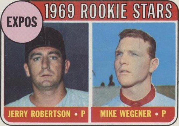 1969 Topps - 1969 Rookie Stars #284 Mike Wegener, Jerry Robertson (RC ...
