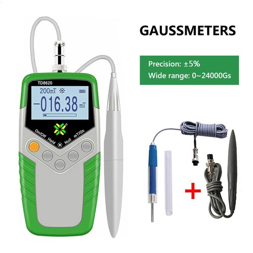Teslameter Gauss Tesla Meter Surface Magnetic Field Tester 5% Axial ...