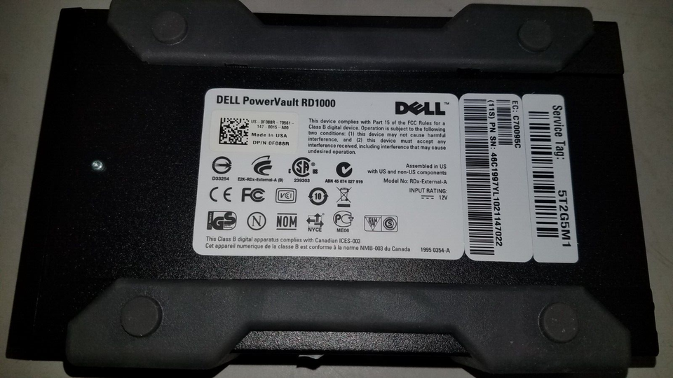 Dell PowerVault RD1000 USB Data Cartridge Reader | eBay