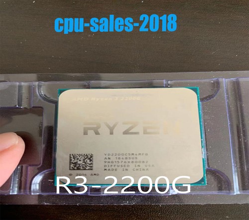 AMD Ryzen 3 2200g CPU r3 2200g 4 cores 4 threads 3.5ghz 65w interface ...