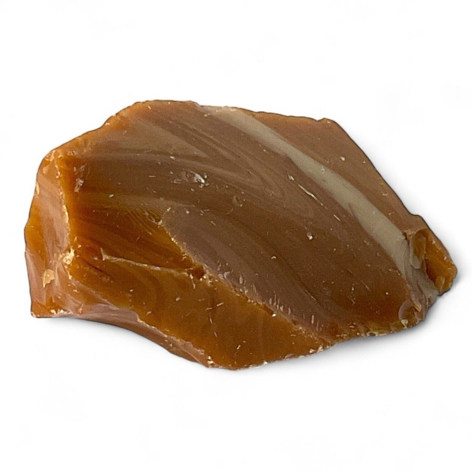 Chocolate Creme Art Glass Cullet Layered Swirled Slag Glass #5L221 | eBay
