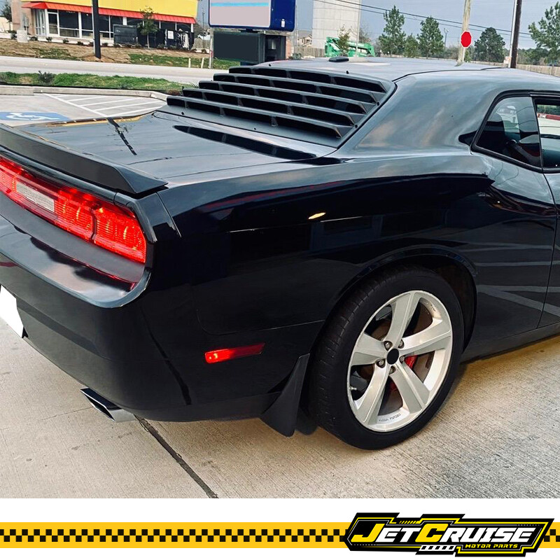 Fits 08-23 Dodge Challenger Rear Window Scoop Louver Sun Shade Cover ...