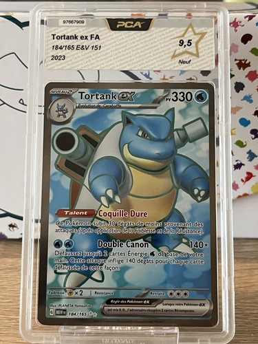 Carte Pokémon Tortank Ex FA - FR - EV3.5/151 - 184/165 - Neuf - Gradé ...
