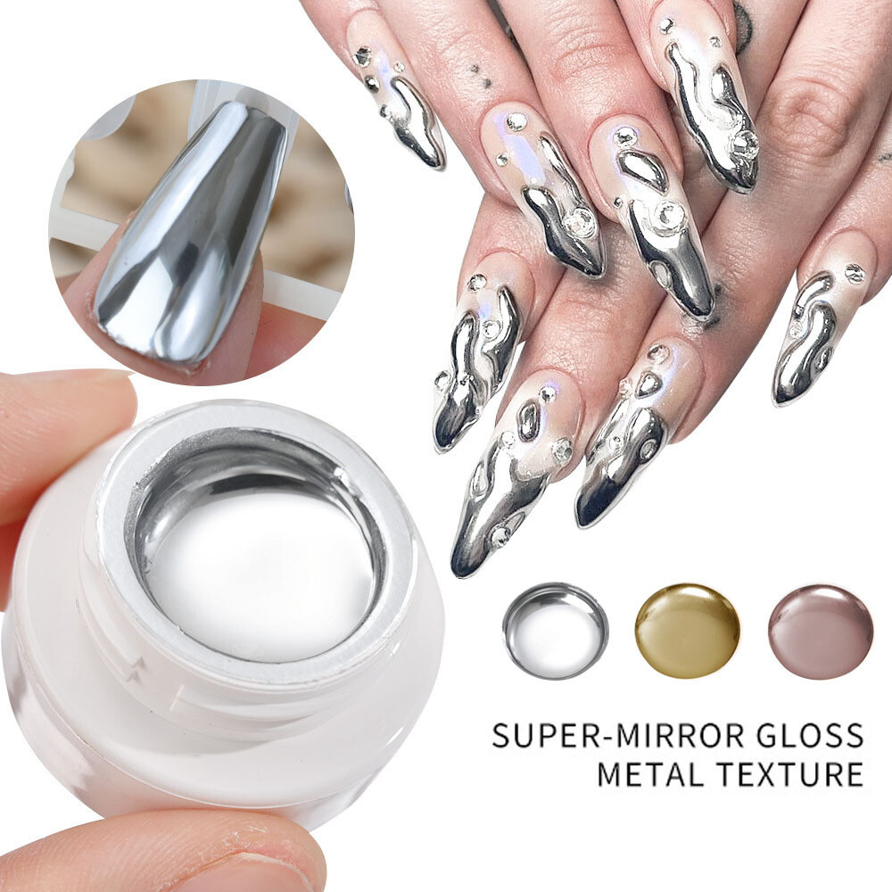 Silver Chrome Metallic Nail Polish