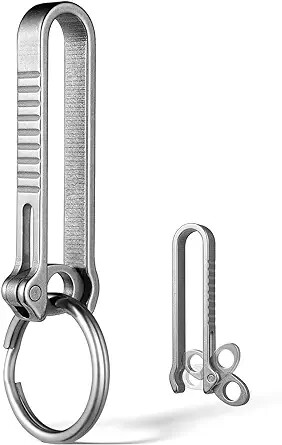 Titanium Belt Key Holder，Quick 1pcs Titanium Belt Clip+1pc 30mm Steel ...