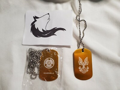 Gabriela Dog Tag EXCLUSIVE Halo Outpost Discovery Convention UNSC 343 ...