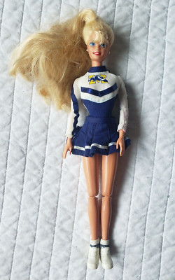 1999 Barbie Doll LOOSE UNIVERSITY OF MICHIGAN Wolverines Cheerleader ...