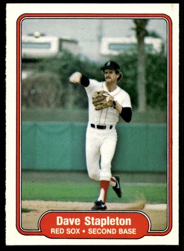 1982 Fleer 308 Dave Stapleton Boston Red Sox Baseball Card | eBay
