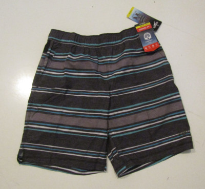 SPEEDO Gray Aqua Stripe Tech Volley Shorts NWT MENS Size Small S | eBay