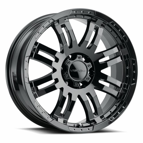 17x8.5 +25 Vision 375 Warrior 6x135 Gloss Black Wheels (Set of 4) | eBay