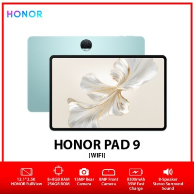 (Wi-Fi) HONOR Pad 9 Bluetooth Octa Core Android PC Tablet – Cyan/8+8GB ...
