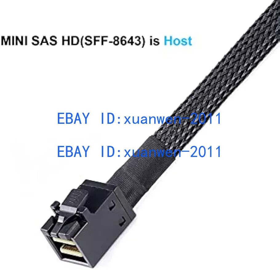 Mini SAS HDD SFF-8643 to 4 SFF-8482 Connector with Power Port Hard ...