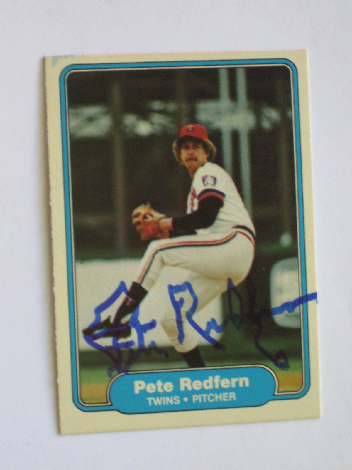 Minnesota Twins PETE REDFERN autographed 1982 Fleer | eBay