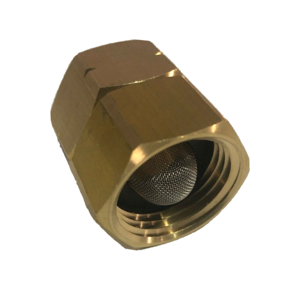 3/4" GHT Female x 3/4" Female NPT Water Hose Swivel Fitting with Filter ...