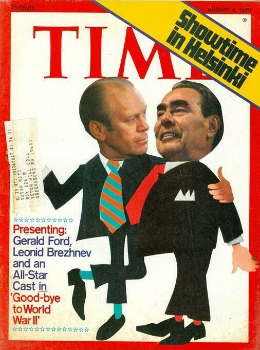 1975 Time Magazine: Gerald Ford, Leonid Breznev- 'Good-Bye To World War ...