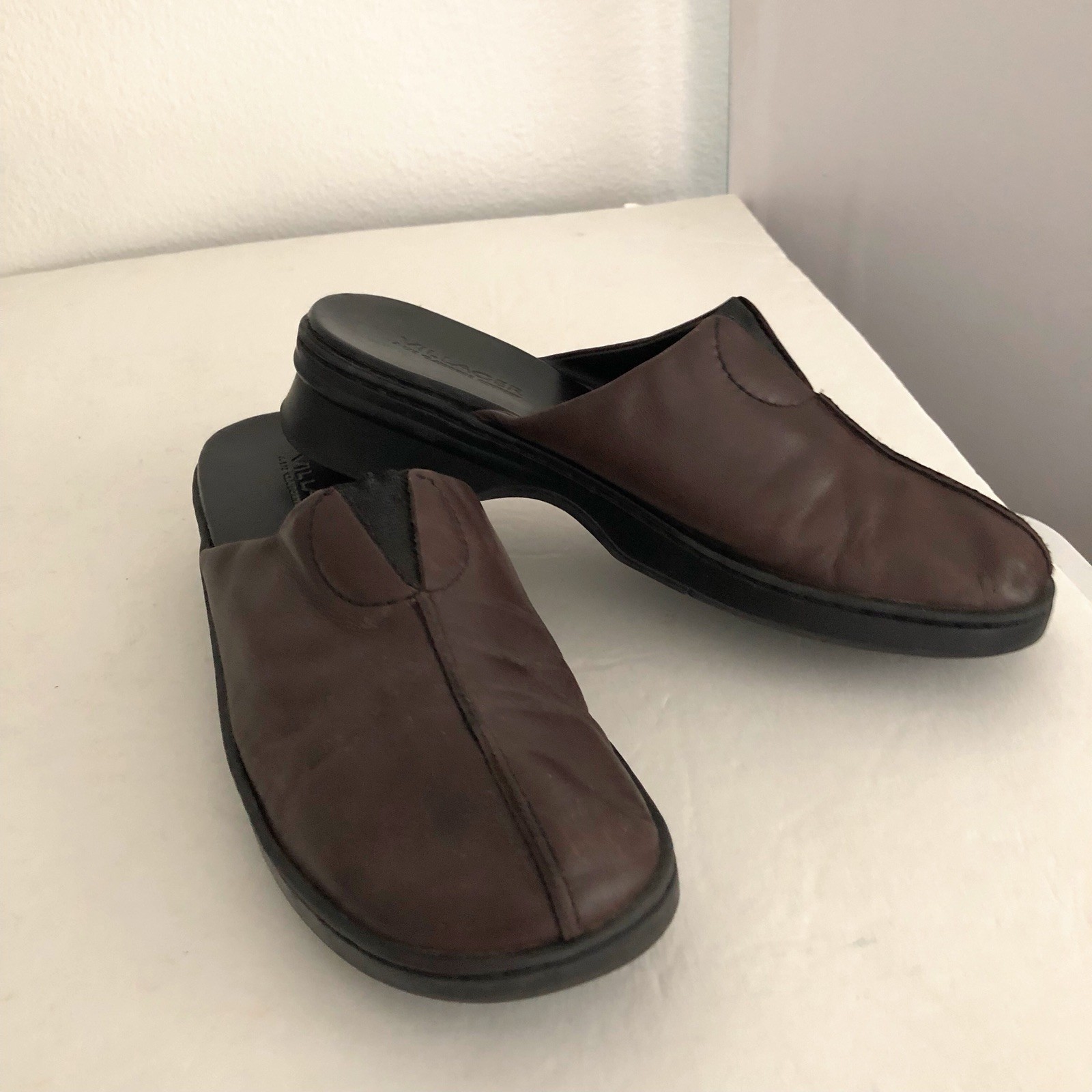 💲MAKE OFFER💲SZ 8 1/2M Brown Liz Claiborne Villager Shoes/Clogs/Mules ...