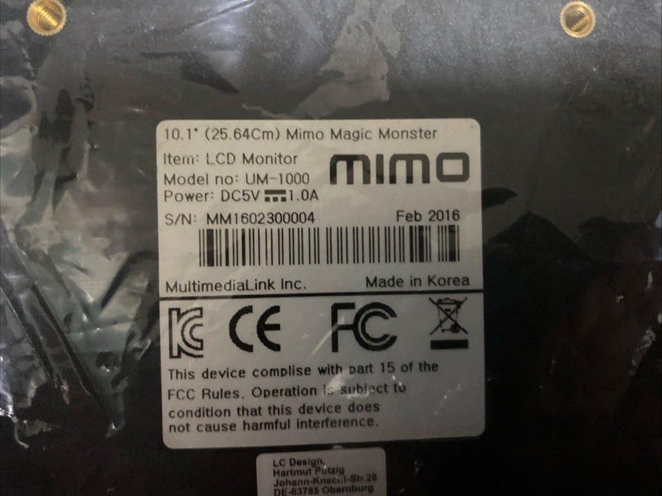 MAGIC TOUCH 10.1" 25cm TFT USB 10-POINT TOUCHCREEEN MONITOR | eBay.de