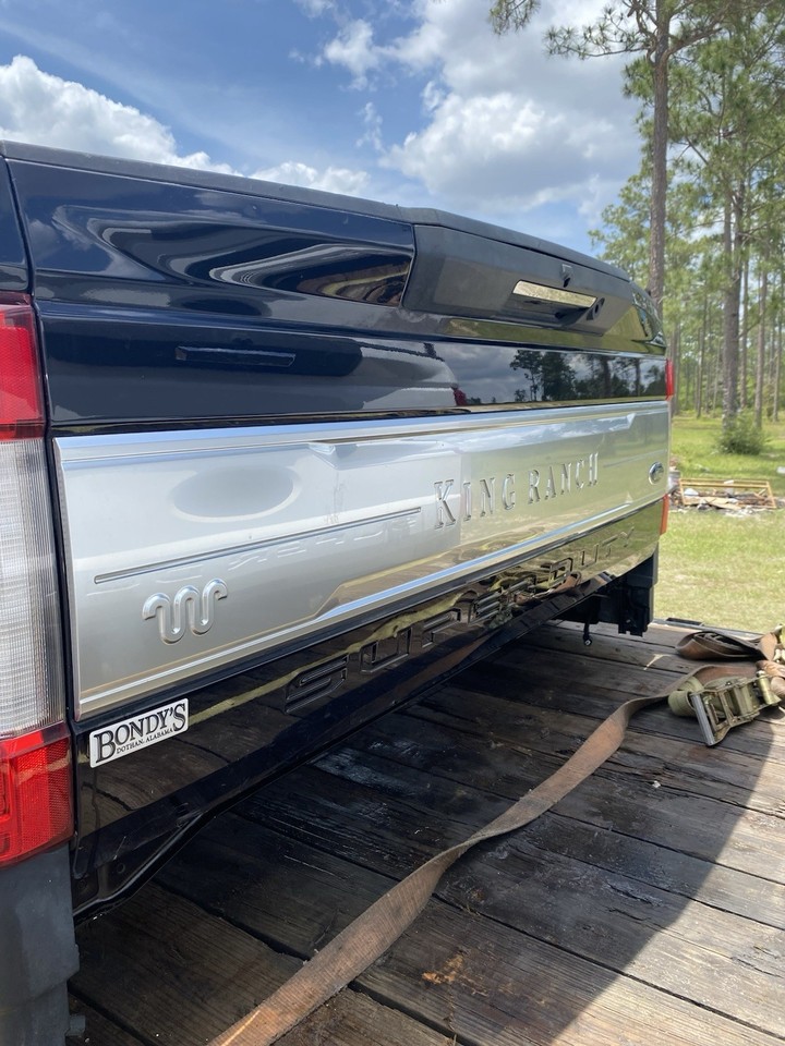 2017 2018 2019 2020 2021 2022 black Super Duty King Ranch Tailgate W ...