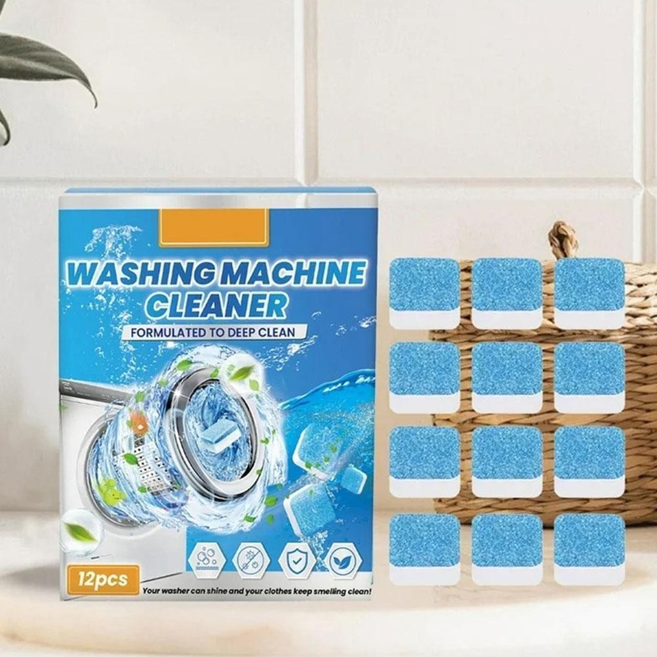 12Pcs Finally Fresh Washing Machine Cleaner White Count UK Tablets ...
