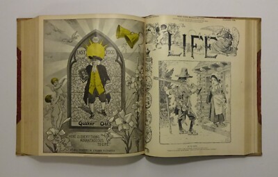 1898-99 LIFE MAGAZINE Bound Volume 33 Issues, Covers, Roosevelt Rough ...
