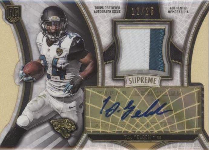 2015 Topps Supreme - Supreme Autographed Patches T.J. Yeldon #SAP-TY ...