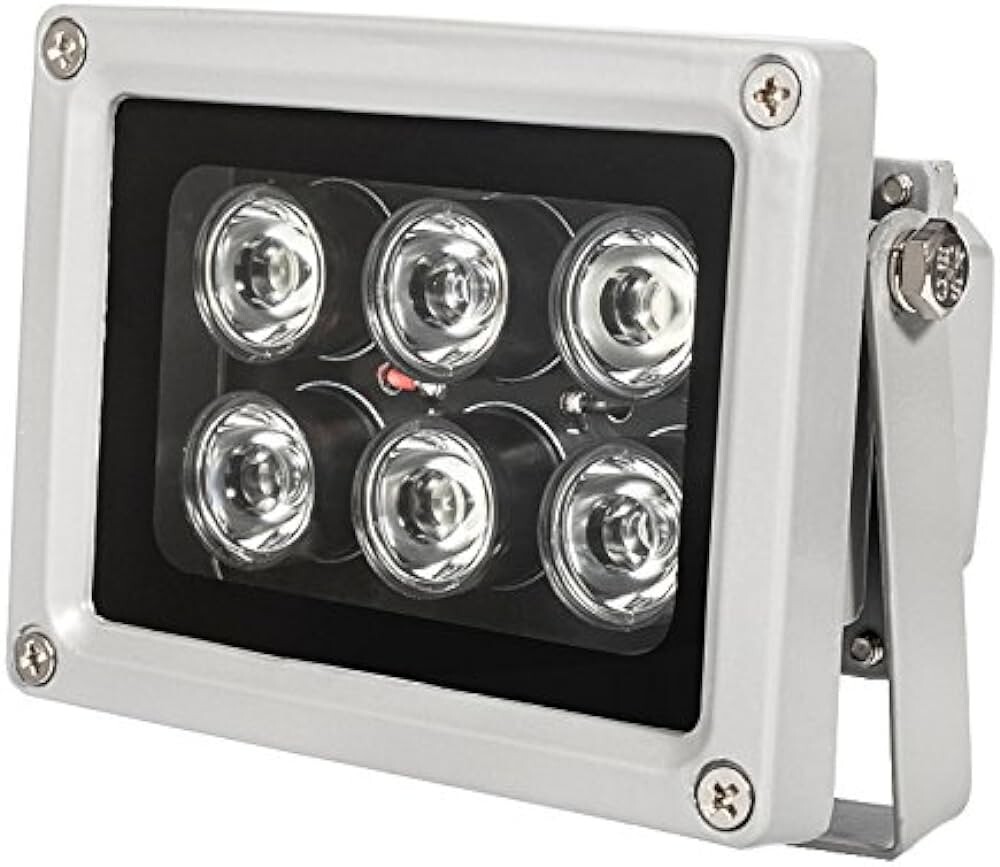 12W 6 LED IR illuminator infrared lamp Light Outdoor for CCTV Camera ...