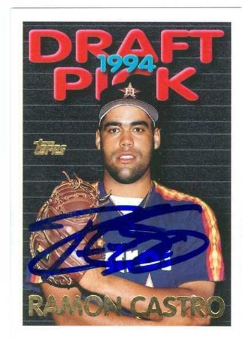 Ramon Castro autographed Baseball Card Astros 1995 Topps Draft Pick ...