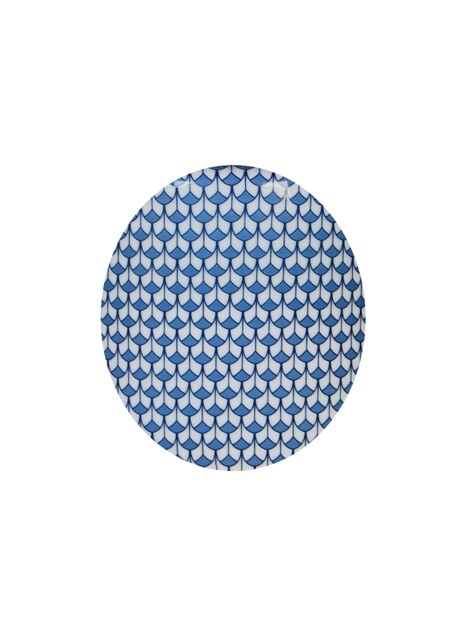 Table Lamp - Porcelain Blue White Fish Scale Jar Lamp Gold Base 19.5"H ...