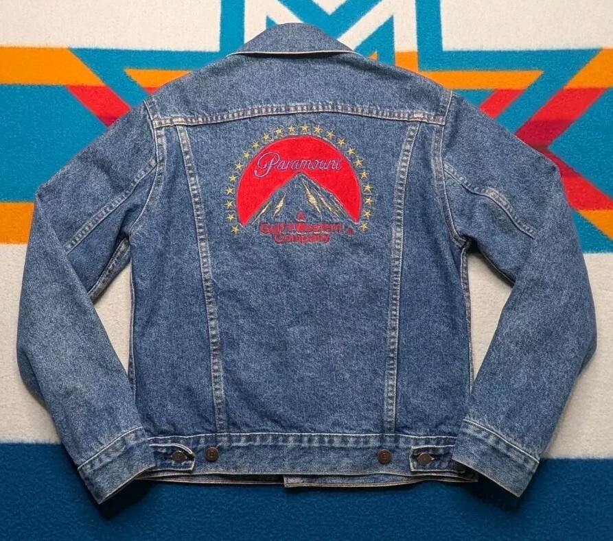 Vintage Paramount Pictures Denim Jacket 1989 Embroide… - Gem