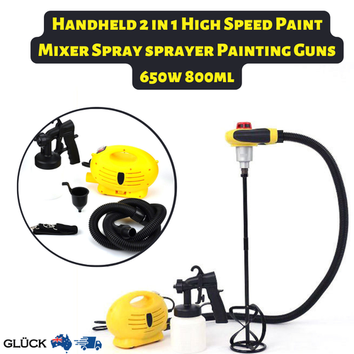Handheld 2 in 1 High Speed Paint Mixer Spray sprayer Painting Guns 650w ...