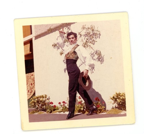 Spanish dancer is graceful dramatic pose Vintage snapshot color ...