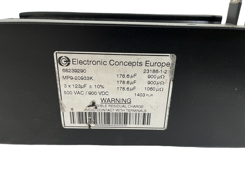 Electronic concepts europe 68239290, mp9-20933k, 3x123uf +_10%,500 vac ...