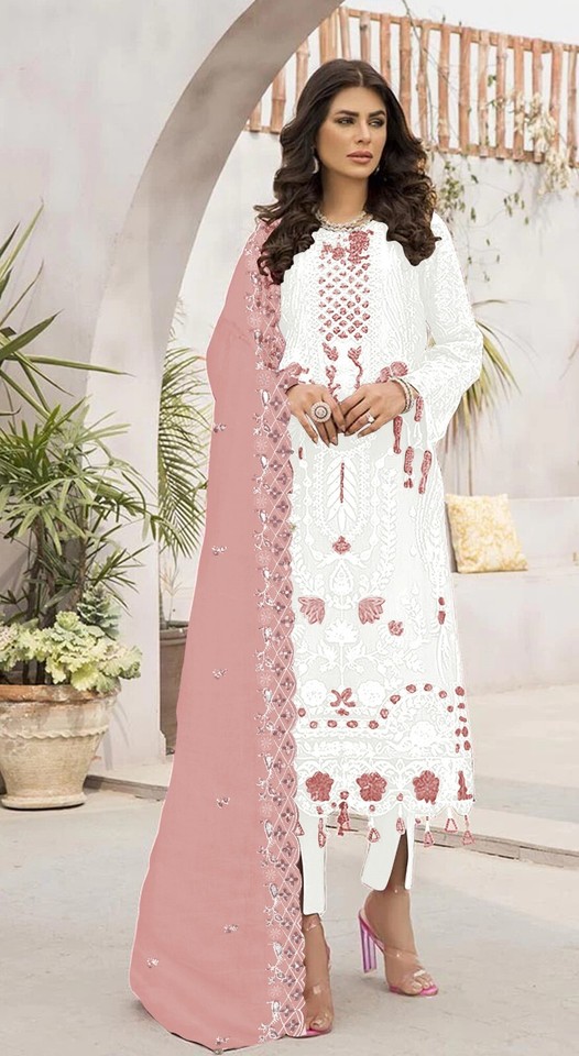 Party Wear Suit Heavy Salwar Kameez Pakistani Indian Wedding Designer ...