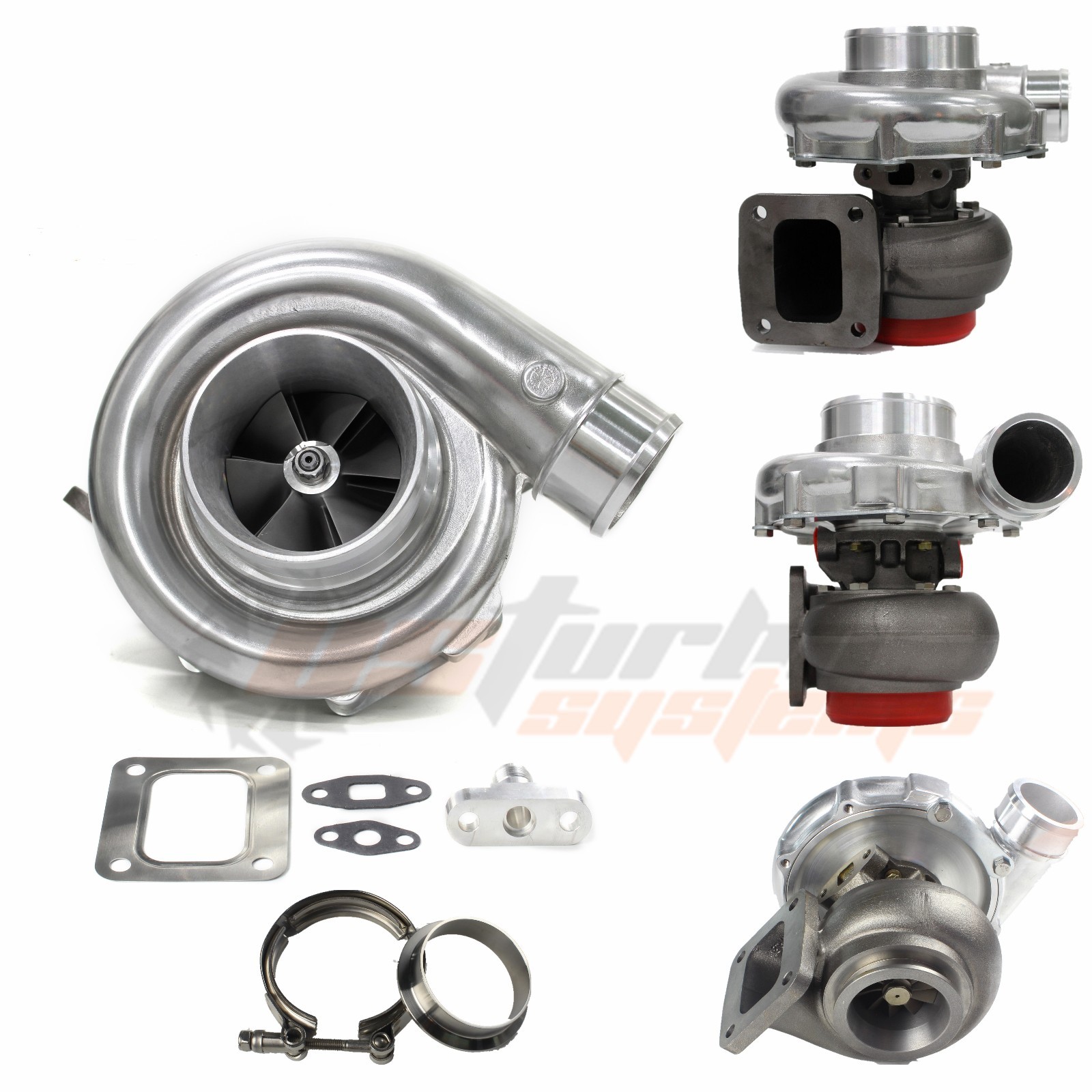 Aftermarket Turbo T76 Comp Housing 0.80 A/R T4 .96 A/R P-trim 3'' Vband ...