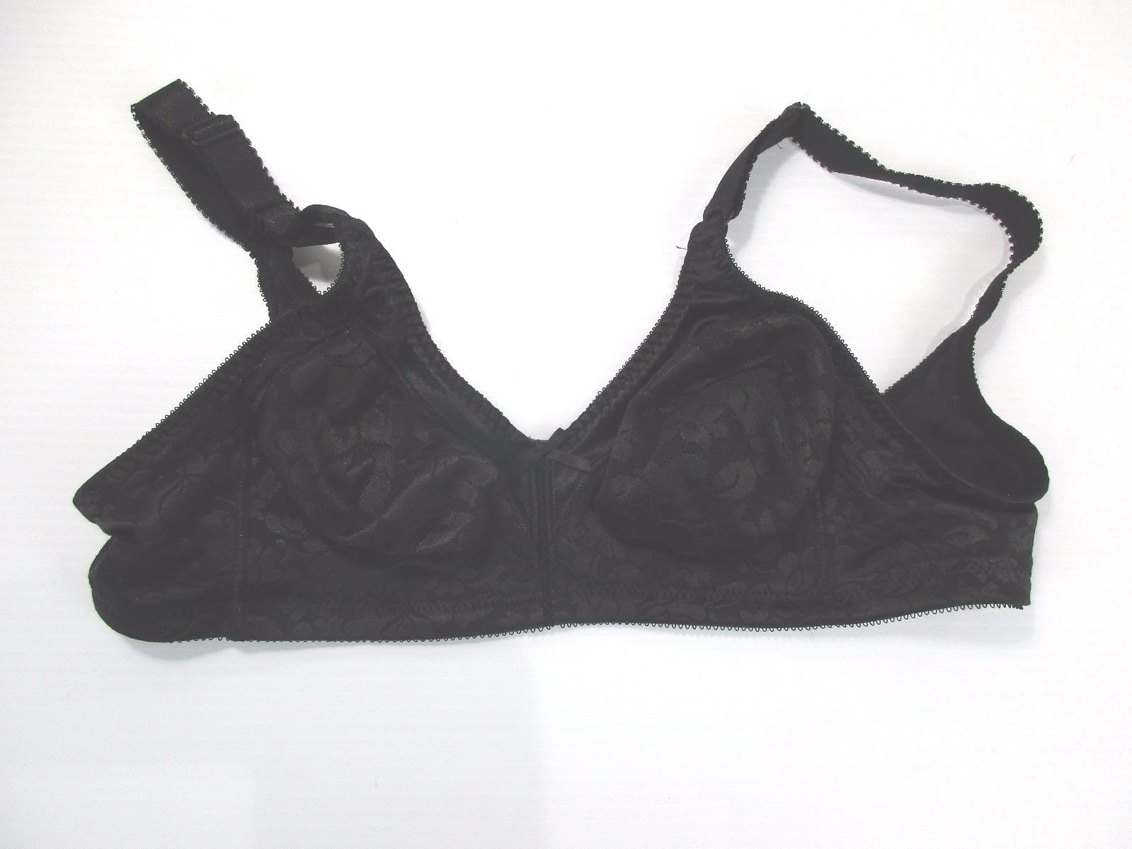 *BALI* SIZE 36B WOMEN'S BLACK WIRE FREE FULL COVERAGE BACK CLOSURE BRA ...