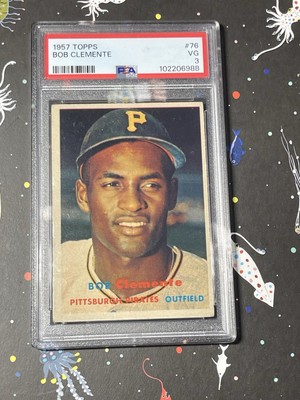 1957 Topps - Roberto Clemente #76 Called Bob on Card PSA 3 New Slab | eBay
