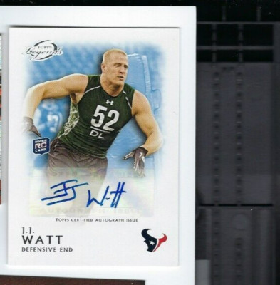 2011 Topps Gridiron Legends JJ Watt #RA-JW Rookie RC AUTO AUTOGRAPH | eBay