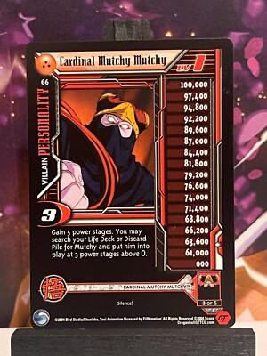 Dragon Ball GT TCG Cardinal Mutchy Mutchy LV1 66 Lost Episodes Saga 1st ...