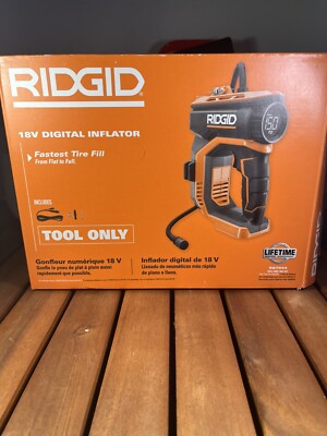 RIDGID 18 V Digital Inflator - (Tool Only) Portable Air Compressor ...