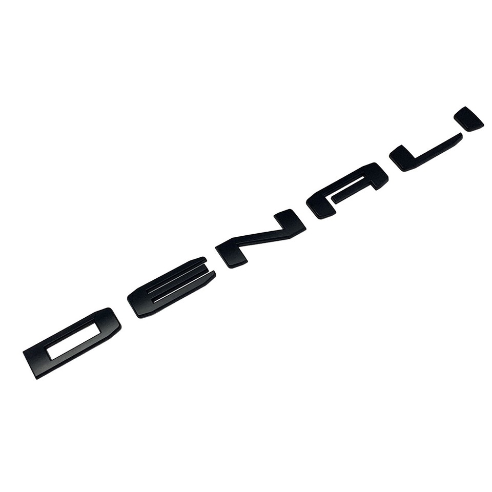 1Pc 2019 2020 2021 GMC Sierra Denali Emblem Letter Badge Matte Black | eBay