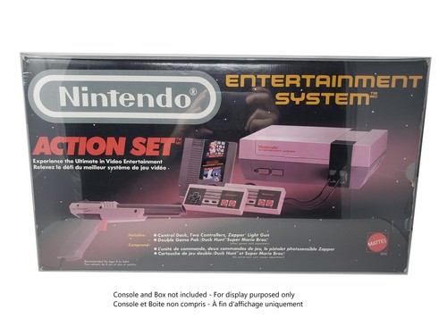 BOX PROTECTOR FOR NINTENDO NES CONSOLE ACTION SET CLEAR PLASTIC CASE | eBay