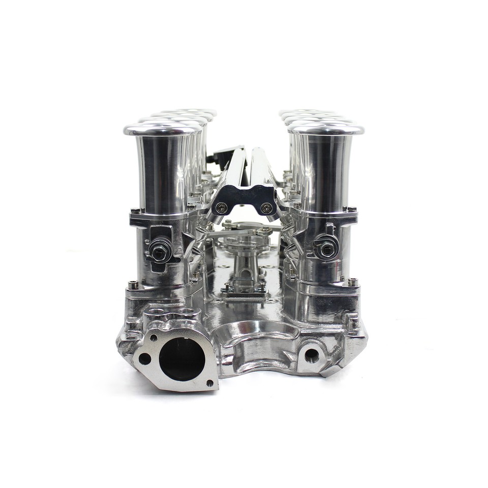 Ford 351W Windsor Downdraft 8 Stack EFI Intake Manifold System Complete ...