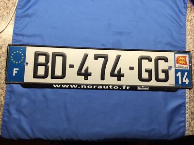 France Euro Style Metal Vehicle License Plate - NORMANDIE REGION 2014 ...
