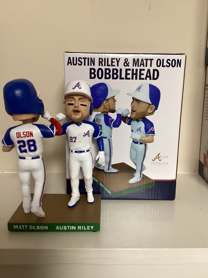 Austin Riley Matt Olson A-List Bobblehead Atlanta Braves SGA 12/3/23 ...
