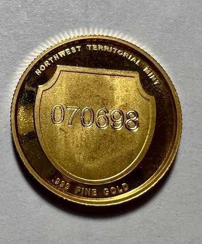 Mega Rare Cortez Gold Mines Safety Award Gold Round 1/2 Oz 0.999 fine ...