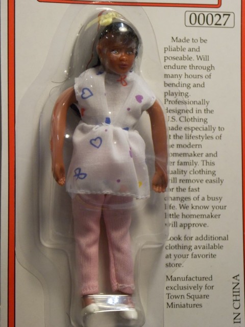 Dollhouse Miniature 1 12 Scale People Black Mother to Be Mum Pregnant ...