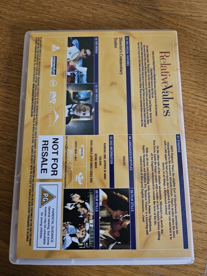 RELATIVE VALUES DVD JULIE ANDREWS | eBay