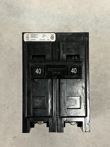 Eaton BAB2040 / BA2040 Bolt-On Circuit Breaker 2 Pole 40A - New Take ...