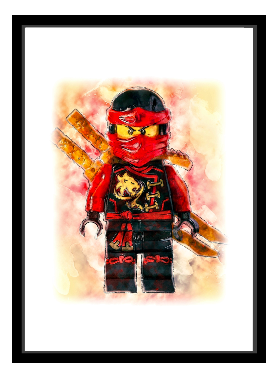 Ninjago Characters Boys Bedroom Prints / Posters Birthday Gift A4 ...