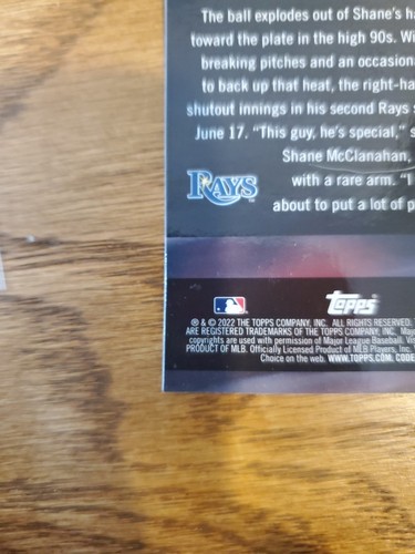 2022 Stadium Club Chrome Team Of The Future Wavy Shane Baz RC TOF-19 | eBay